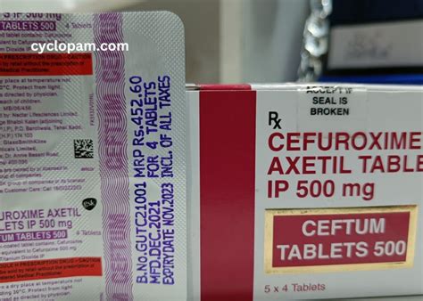 Ceftum 500 Tablet Uses In Hindi