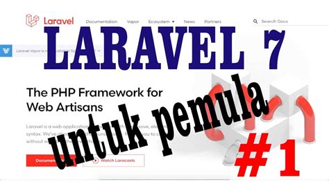 [ laravel 7 untuk pemula ] 1 apa saja persiapan untuk menggunakan