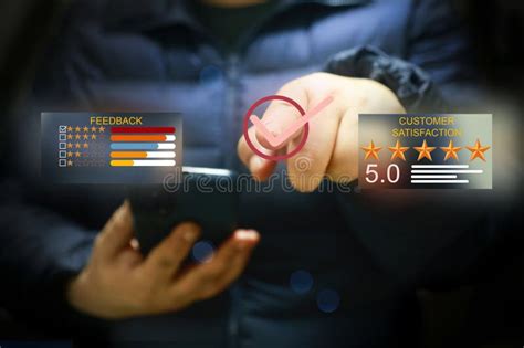 customer satisfaction survey concept service experience rating online application customer