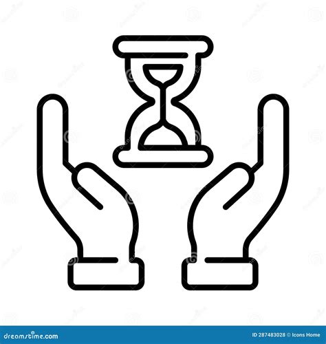 Hourglass In Hands Hourglass Timer Sand As Countdown Vector Stock