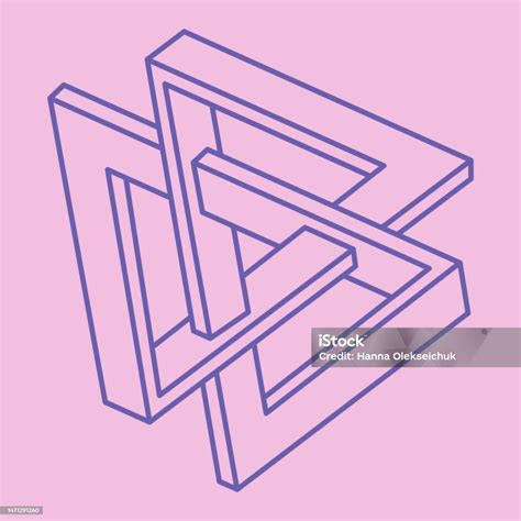 불가능한 모양 착시 벡터 광학 예술 개체입니다 로고 기하학적 그림입니다 0명에 대한 스톡 벡터 아트 및 기타 이미지 0명 3차원 형태 개념 Istock