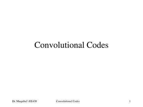 Ppt Convolutional Codes Powerpoint Presentation Free Download Id