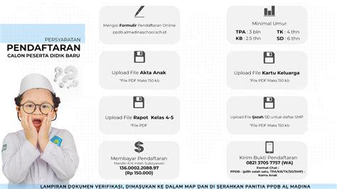 Ppdb Online Tpa Kb Tk Sd Dan Smp Islam Al Madina