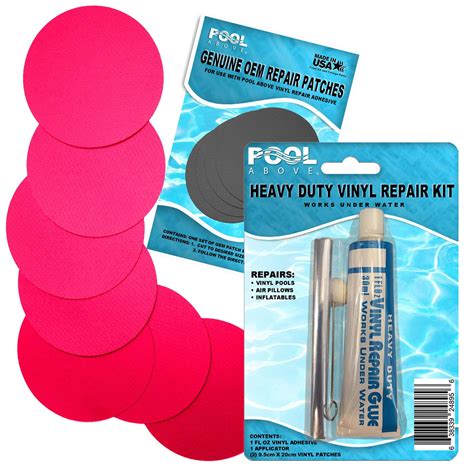 Pool Above Heavy Duty Vinyl Repair Patch Kit For Above Ground Pool