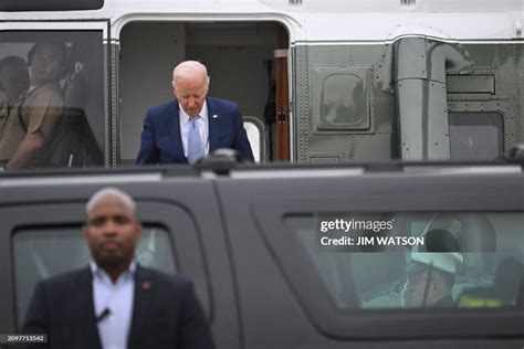 Us President Joe Biden Steps Off Marine One At Delaware Air National