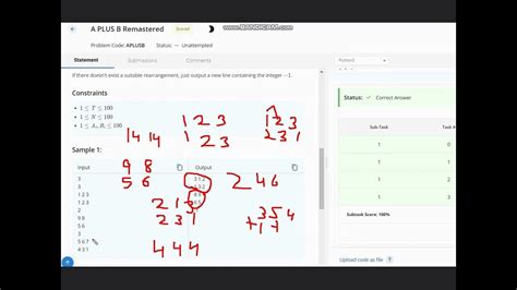 A Plus B Remastered Aplusb Codechef Starters 115 Full Solution Youtube