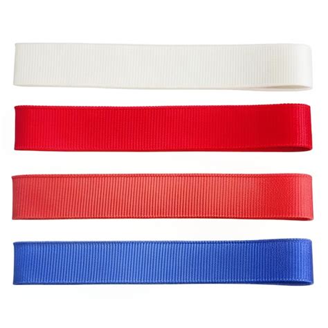 4 Set Ribon Set Solid White Color Background Premium Ai Generated Image