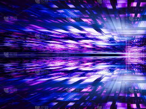 技术背景与透视和运动模糊效果 3d插图