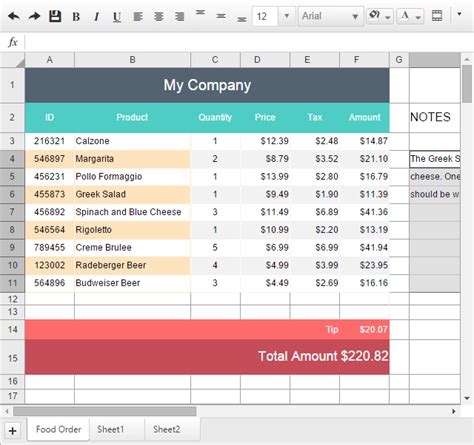 spreadsheet and modern rendering in ui for asp ajax