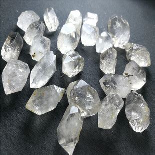 天然的赫尔基蒙水晶 闪灵钻天然白水晶原石双尖水晶柱 阿里巴巴