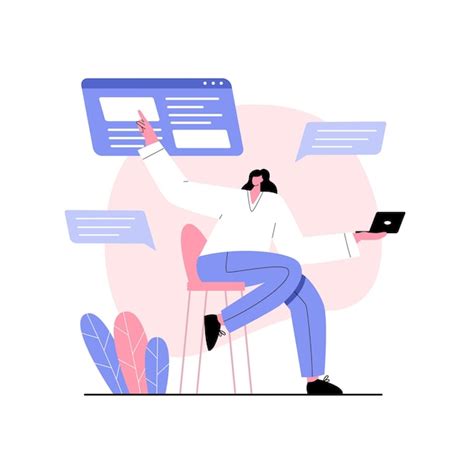 Premium Vector Cms Content Administration Concept