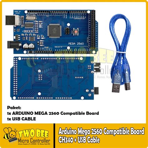 Jual Arduino Mega 2560 Compatible Board Ch340 Usb Cable Shopee