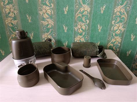 MGProf Походный набор посуды армейский зеленый - купить с доставкой по ...