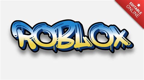 Roblox Graffiti Style 3d Text Effect Generator