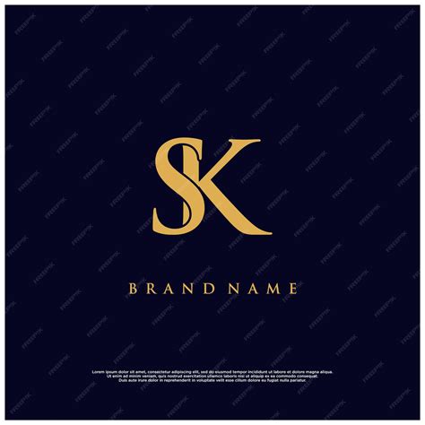 Premium Vector Luxury Modern Combination Sk Or Ks Abstract Vector Logo