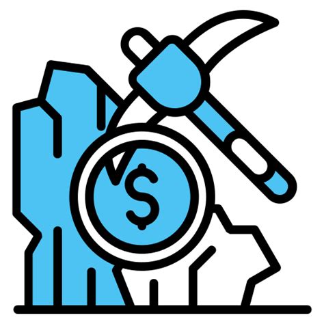 Mining Generic Color Lineal Color Icon