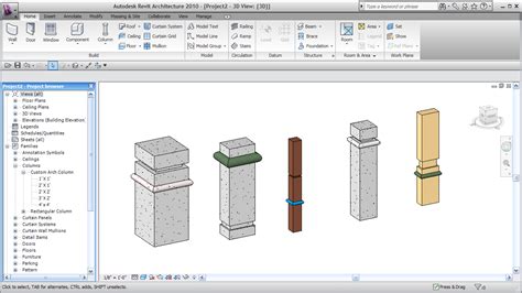 Revit Rocks Revit Custom Architectural Column With Reveal And Sweep