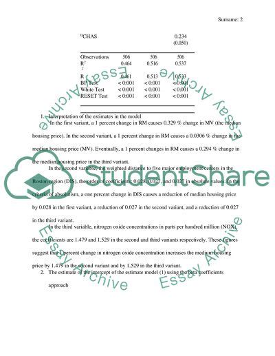 Applied Econometrics Assignment Example Topics And Well Written