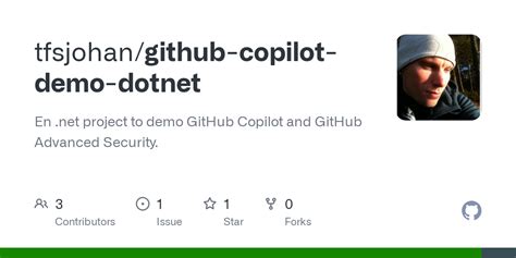 Github Tfsjohangithub Copilot Demo Dotnet En Net Project To Demo Github Copilot And Github