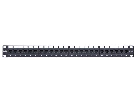 Cat6 Patch Panel 24 Port 1u Rack Mount At Cables N More