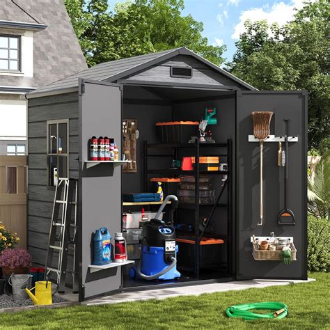 Amopatio Outdoor Storage Shed With Floor 6x45 Ft