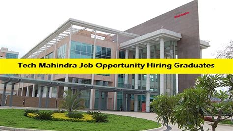 Tech Mahindra Job Opportunity Hiring Graduates For Associate Software Engineer Freshers Apply