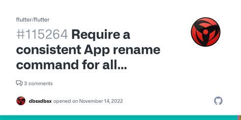 Require A Consistent App Rename Command For All Platforms · Issue