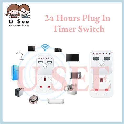 READY STOCK Countdown Timer Socket Plug In Switch Pengawal Masa Suis Automatik Untuk Peralatan