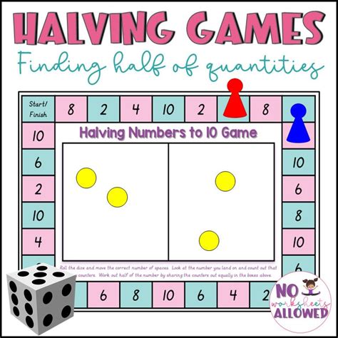 Halving Numbers Games Noworksheetsallowed