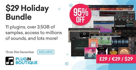 29 holiday bundle save 95 on 11 plugins loopcloud and sound packs