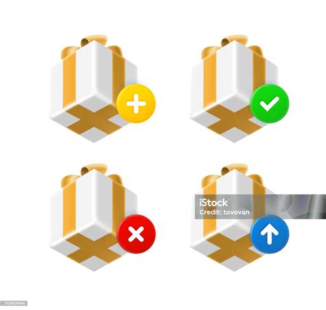 선물 상자 아이콘은 다른 픽토그램으로 설정됩니다 3d 벡터 아이콘 세트 0명에 대한 스톡 벡터 아트 및 기타 이미지 0명 3차원 형태 그래픽 사용자 인터페이스