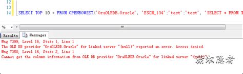 Sql Server Openrowset Oracle Sqlserver Oracle Csdn