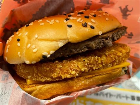 ゴジラバーガーをたべた！マクドナルド「旨辛肉厚ビーフ＆ザク切りポテト」 お寿司カーニバル／／