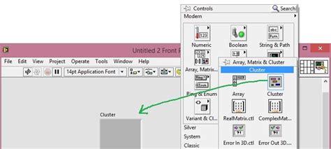 Labview Cluster Basics Grouping Mixed Data Types Rf Wireless World