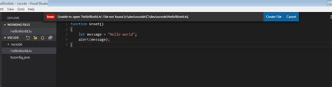 Javascript Unable To Open File In Vscode Simple Compile Error Also