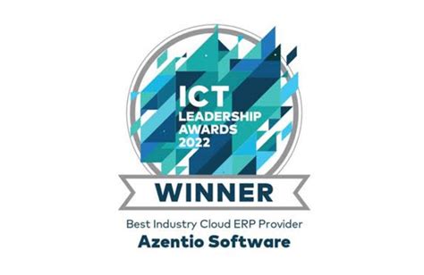 Azentio Software Wins ‘best Industry Cloud Erp Provider Award At The Ict Leadership Awards 2022