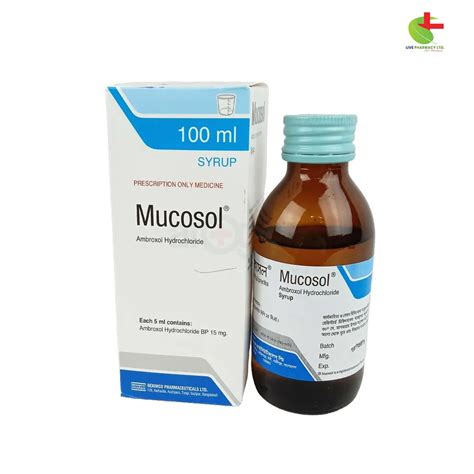 Mucosol Syrup Effective Cough Expectorant And Mucolytic Live Pharmacy