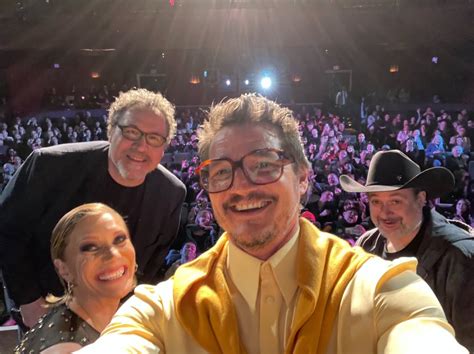 Pedro Taking A Selfie With Katee Jon And Dave At The Premiere Of S3 In Los Angeles Ca
