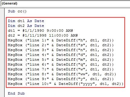 Vba Datediff How To Use The Datediff Function In Excel Vba