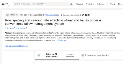 Row Spacing And Seeding Rate Effects In Wheat And Barley Under A