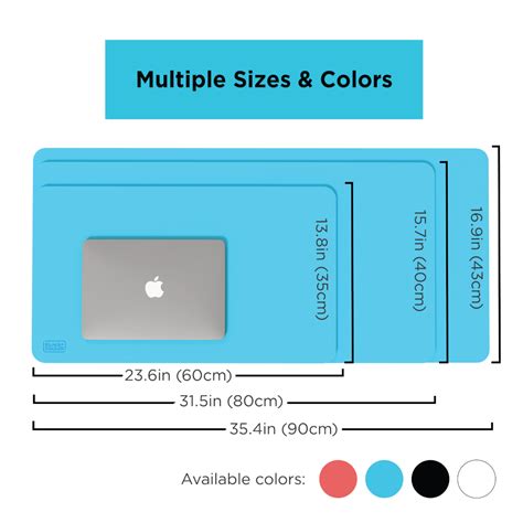 E Filliate Brands Computer Desk Mat Standard White