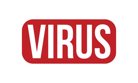 Virus Rubber Stamp Red Virus Rubber Grunge Stamp Seal Vector