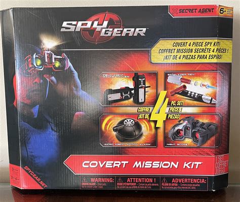Spy Gear Covert Mission Kit Field Walkie Talkies Night Scope Motion