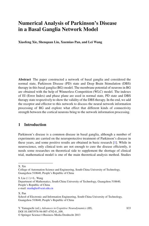 Pdf Advances In Cognitive Neurodynamics Iii