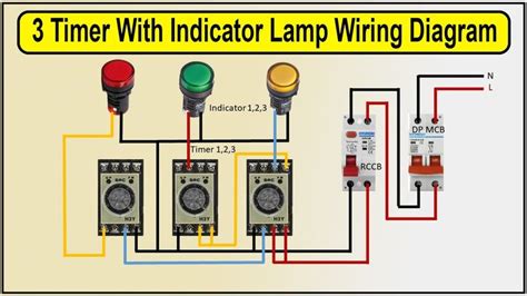 3 Timer With Indicator Lamp Wiring Diagram