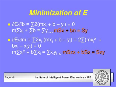 Ppt Least Square Method For Parameter Estimation Powerpoint