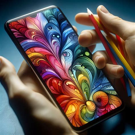 Gorgeous Screen Enhancing Mobile Visuals Generative Ai Stock