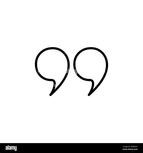 Quote Icon Vector Quotation Mark Symbol Stock Vector Image And Art Alamy
