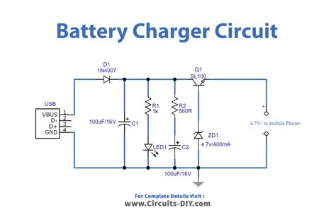 Simple Usb Battery Charger Circuit