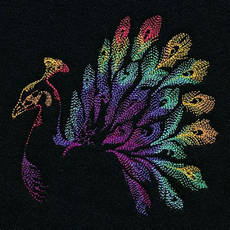 Rainbow Peacock Urban Threads